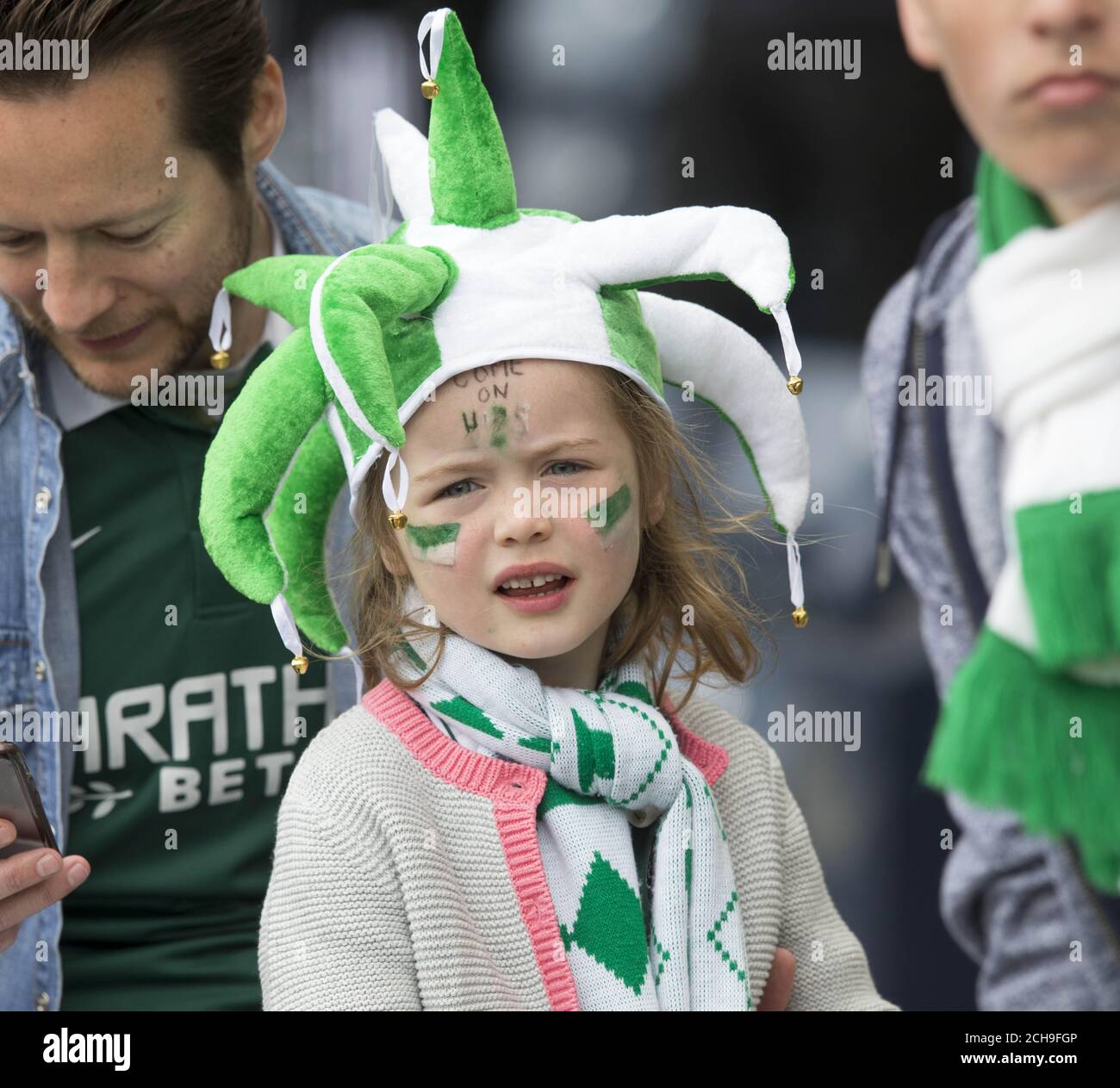 A hibernian fan william hill scottish cup final hi-res stock ...