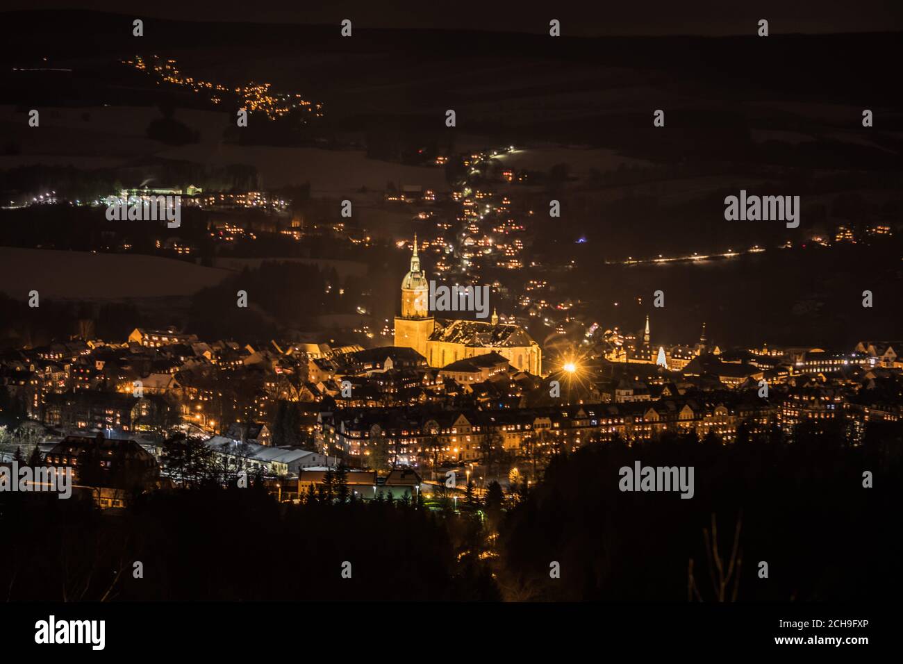 Annaberg Buchholz, Germany. 04th Dec, 2019. View of the Christmas ...