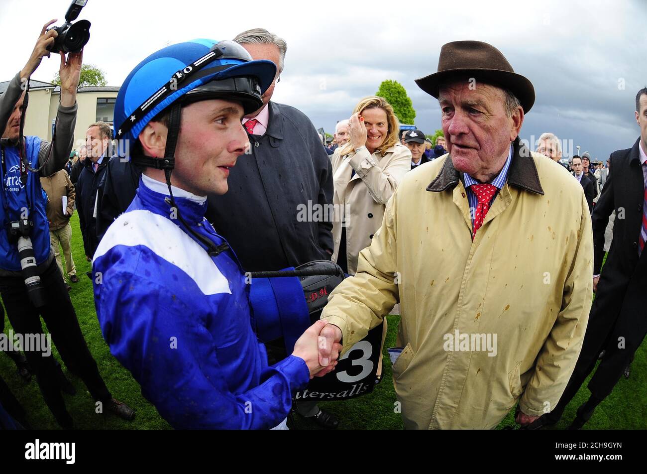 Jockey chris hayes celebrates hi-res stock photography and images - Alamy