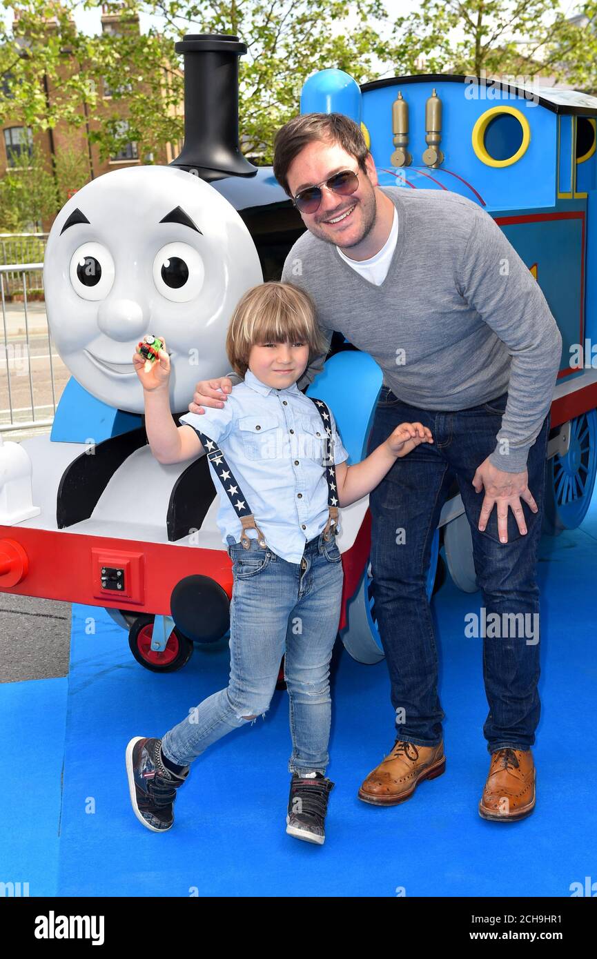 Rufus Jones with nephew Louis, 5, attend the premiere of 'The Great ...