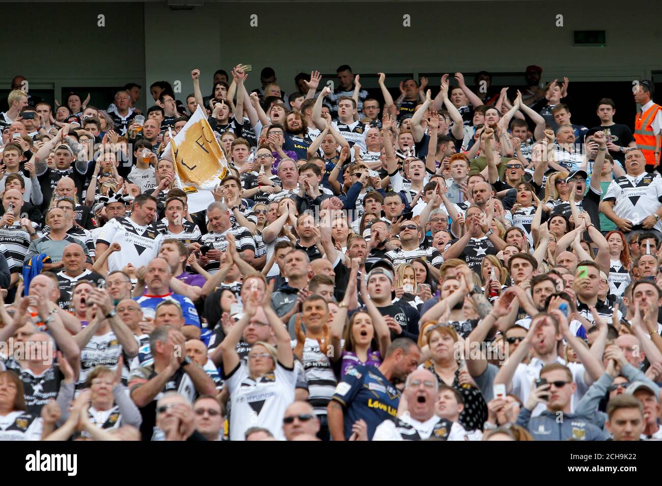 Hull Fc fans during the Dacia Magic Weekend match at St James' Park ...