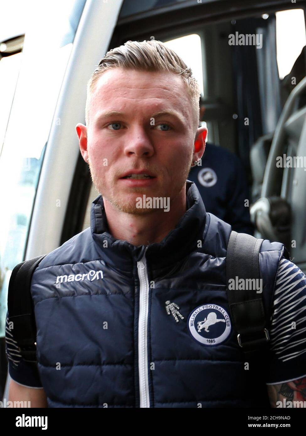 Millwall's Aiden O'Brien arriving at The Den Stock Photo - Alamy