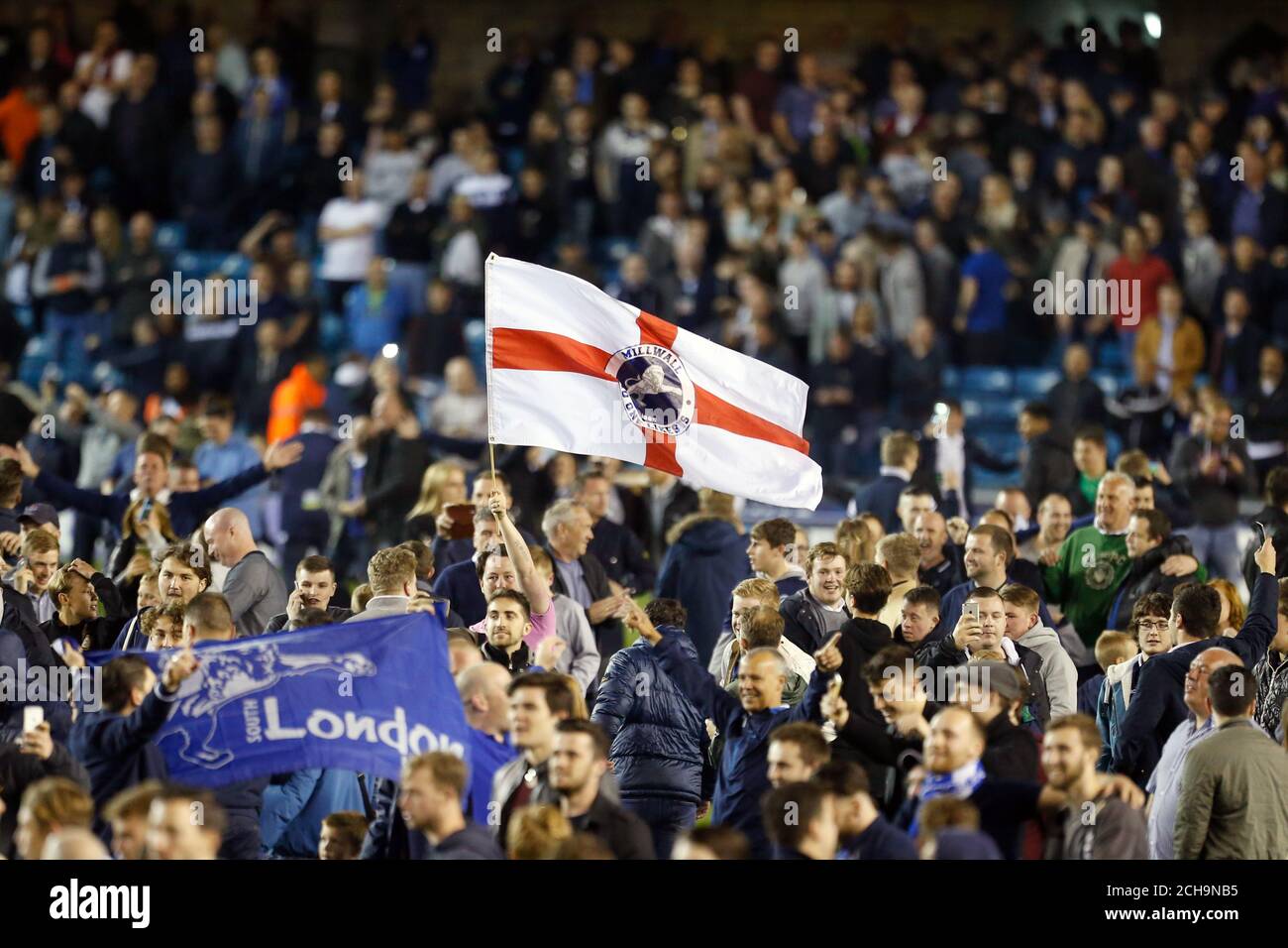 Millwall fans show hi-res stock photography and images - Alamy