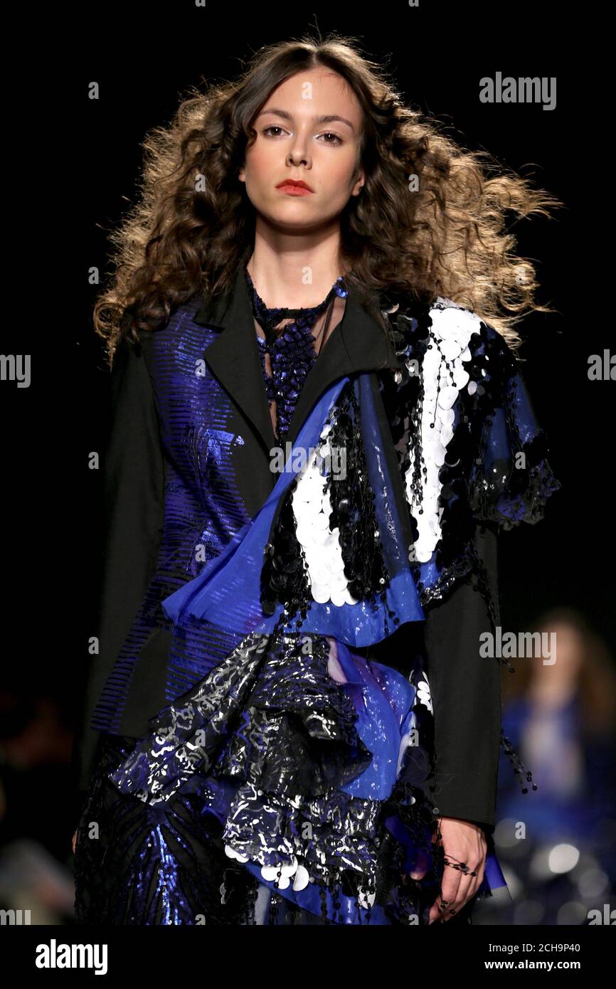 A model on the catwalk during the Victoria Hopcroft University of ...