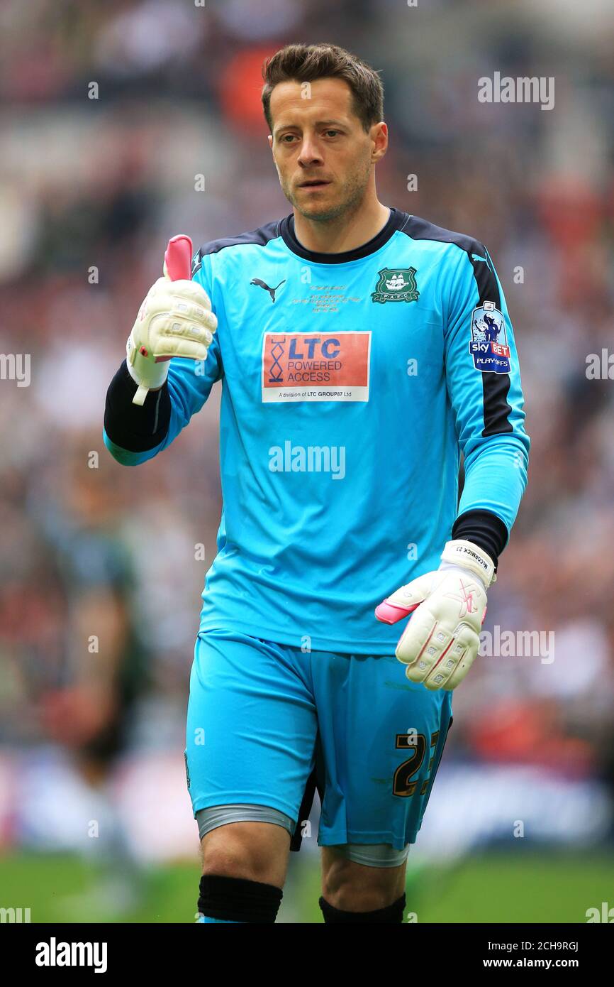 Plymouth Argyle goalkeeper Luke McCormick Stock Photo - Alamy