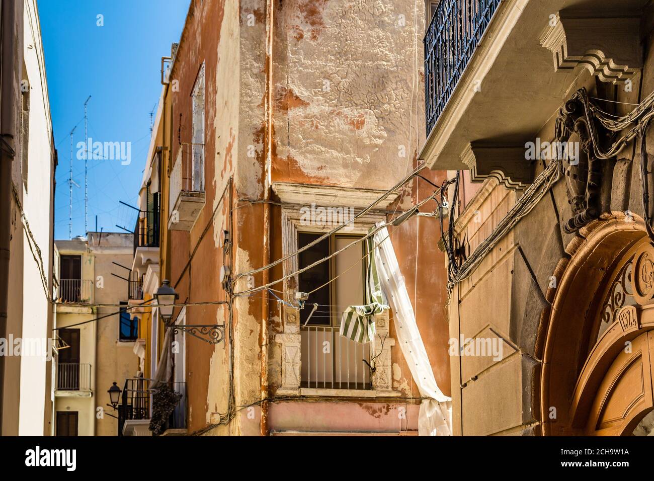 ancient buildings in town in Southern Italy Stock Photo - Alamy