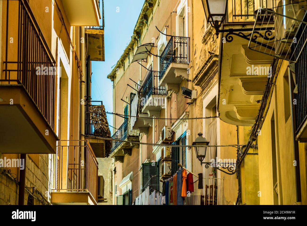 ancient buildings in town in Southern Italy Stock Photo - Alamy