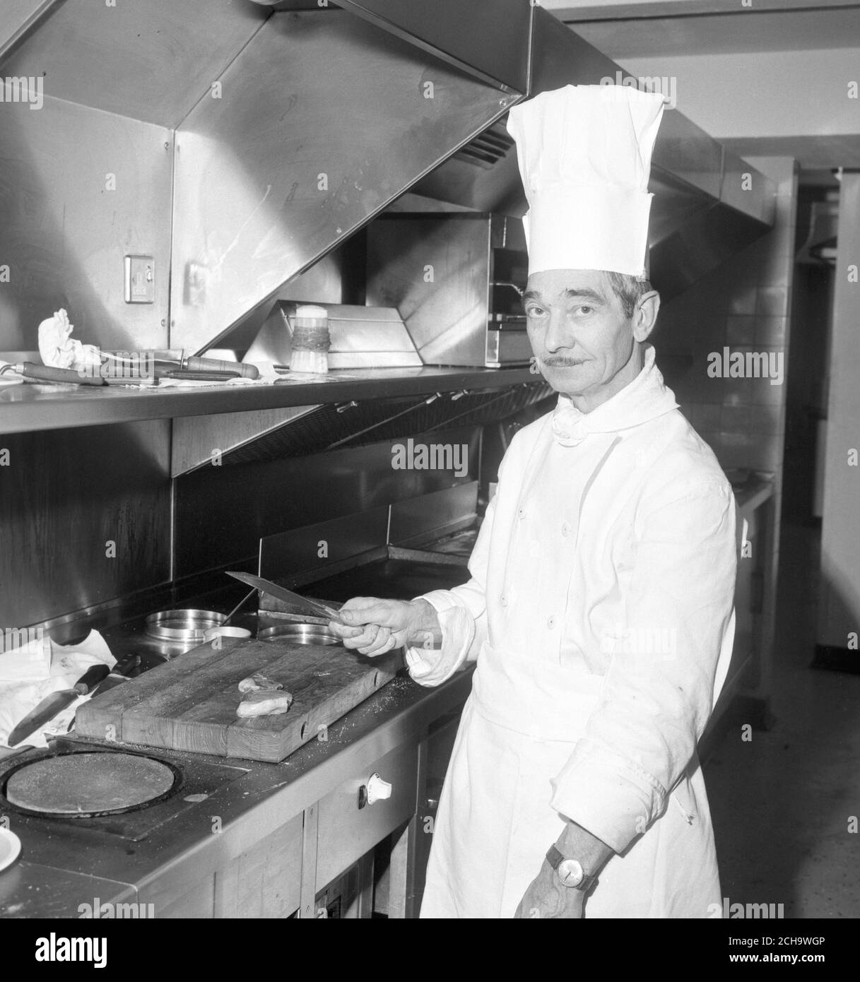 Press Association Restaurant Chef Mr HW Coates Stock Photo - Alamy