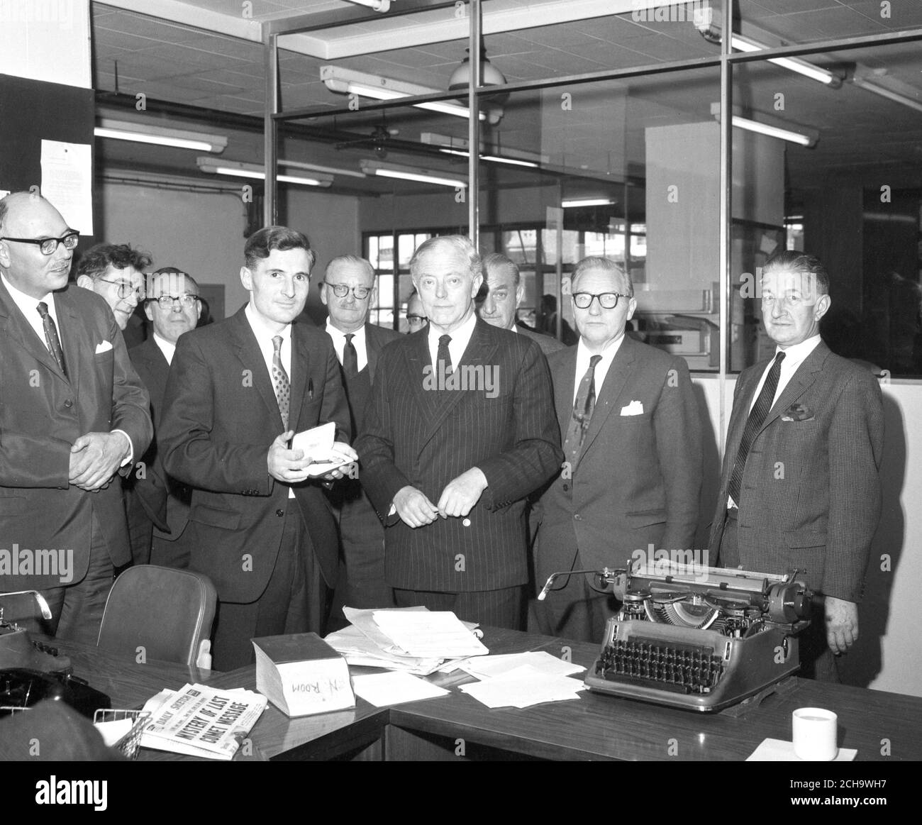 A special presentation for John Greenway at the Press Association Stock ...