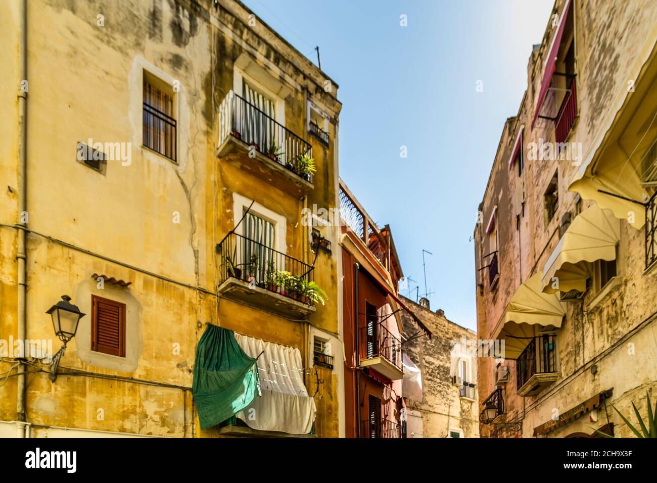 ancient buildings in town in Southern Italy Stock Photo - Alamy