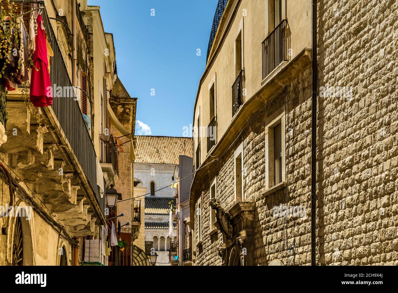 ancient buildings in town in Southern Italy Stock Photo - Alamy