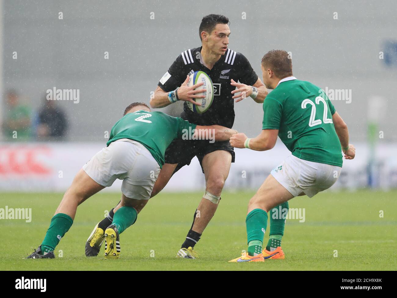 New Zealand's Shaun Stevenson during the Under 20's Rugby Union World ...