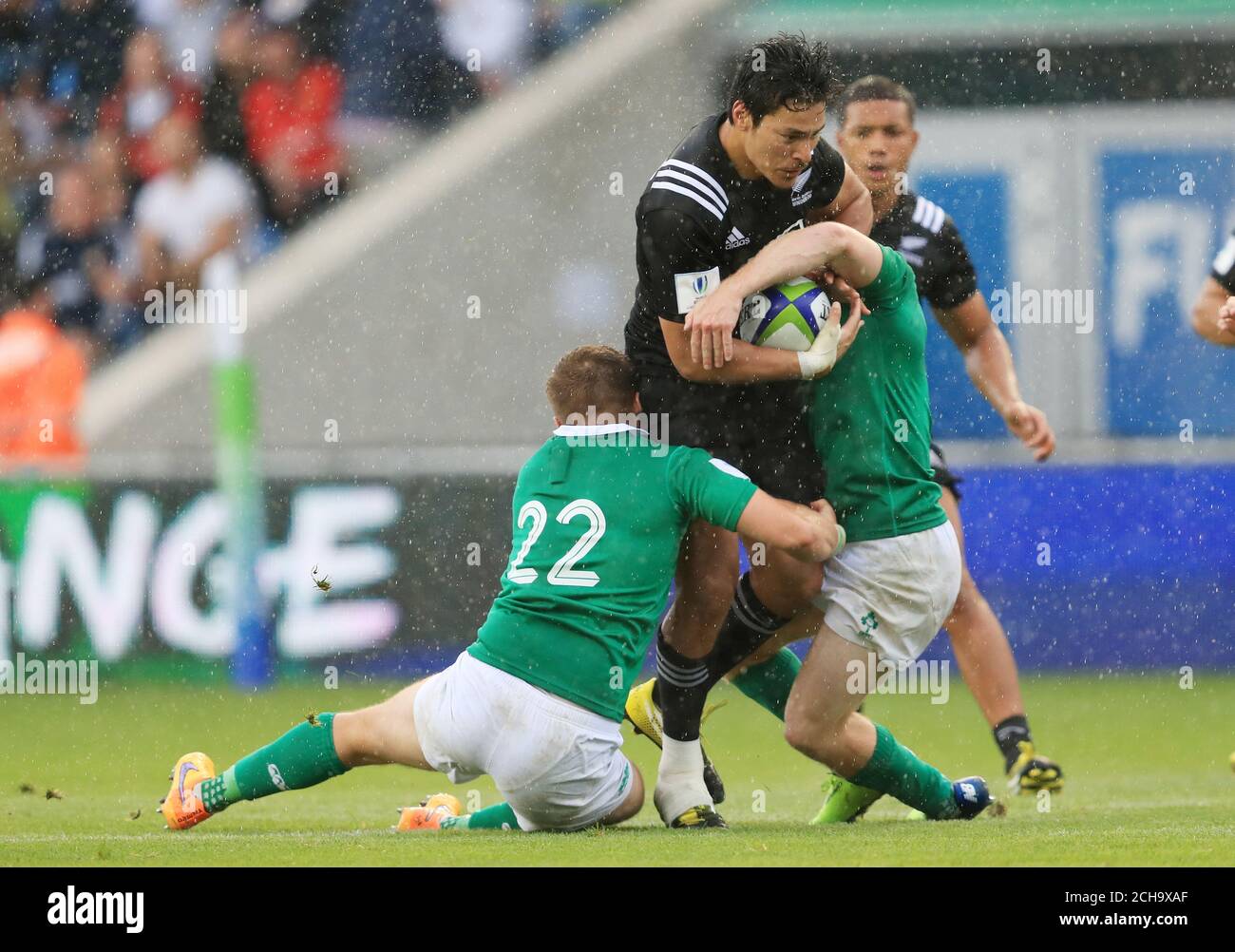 New Zealand's Patelesio Tomkinson during the Under 20's Rugby Union ...