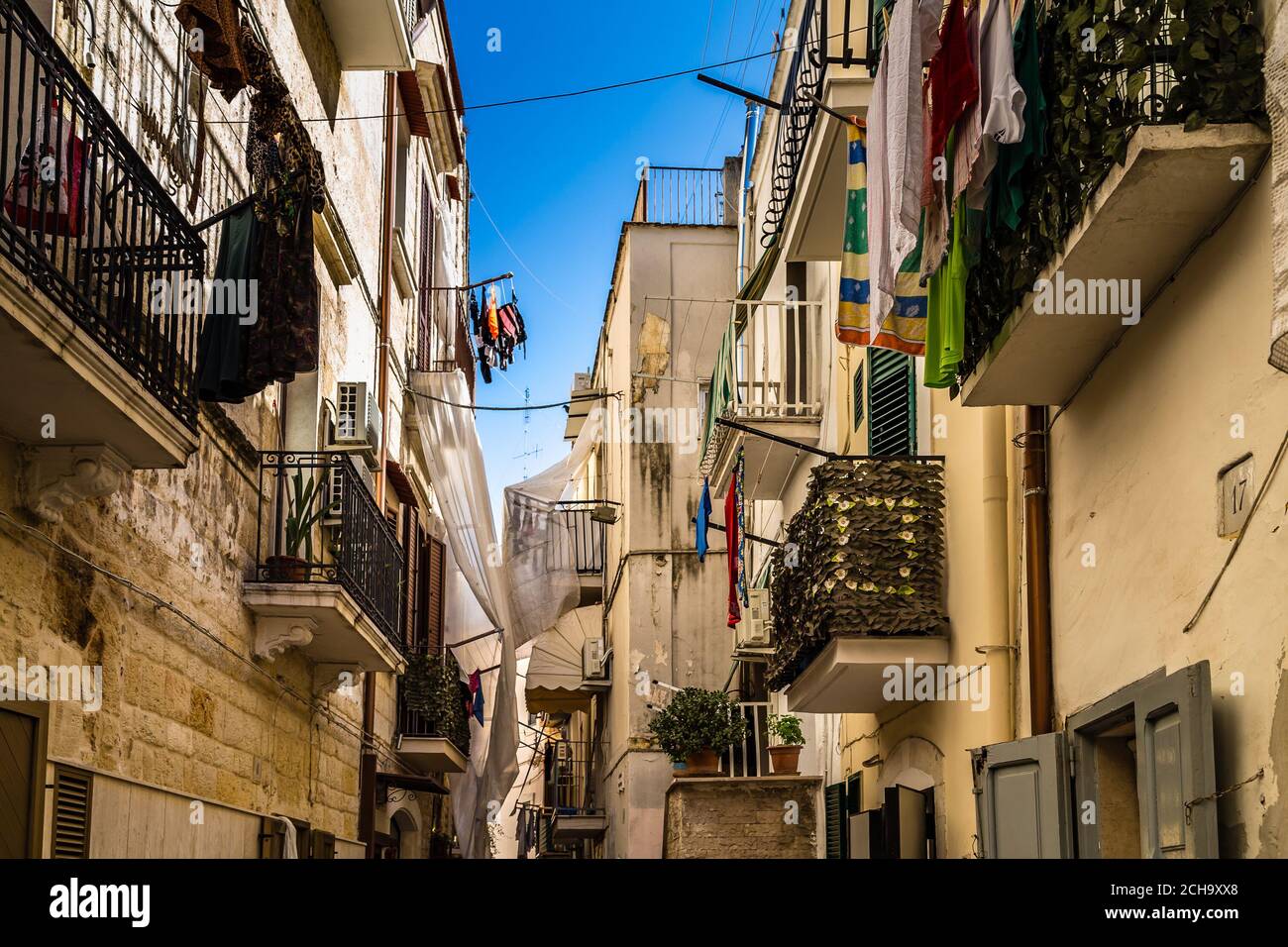 ancient buildings in town in Southern Italy Stock Photo - Alamy