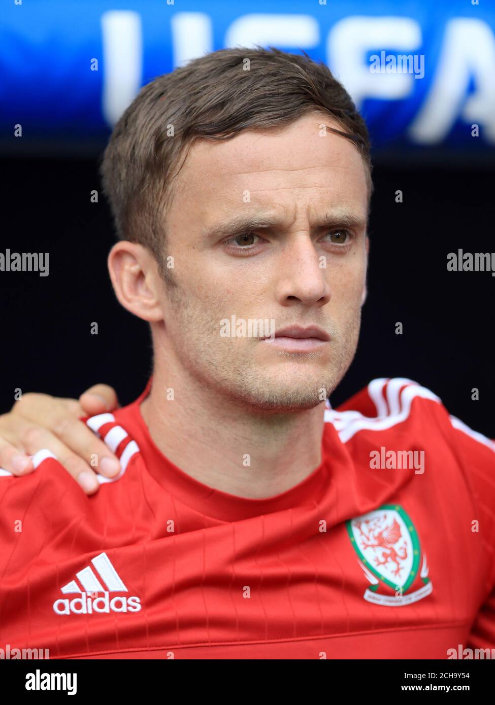Wales' Andy King during the UEFA Euro 2016, Group B match at the Stade ...