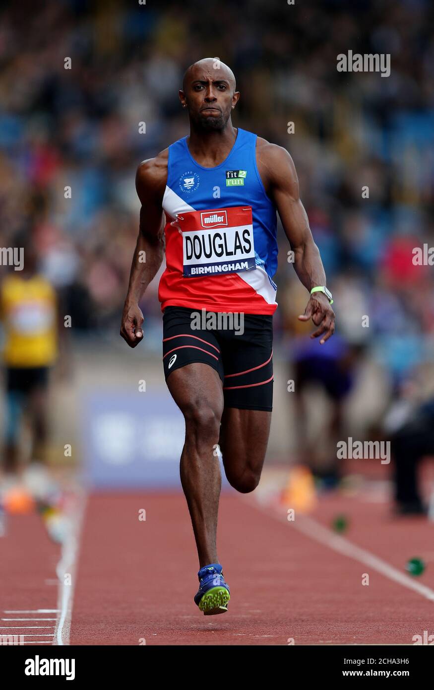 Nathan Douglas in the Triple Jump during day one of the British ...