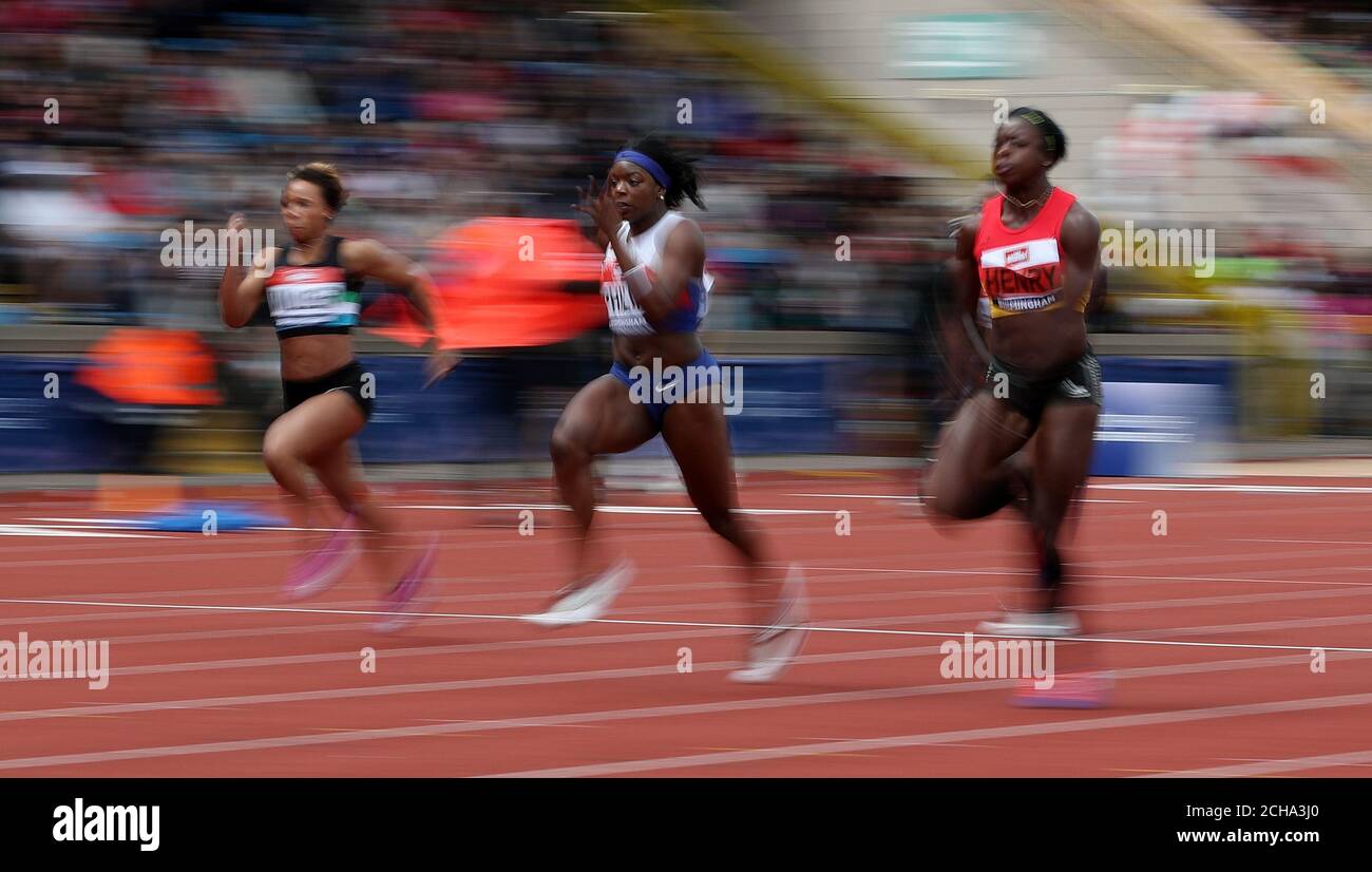 Asha Philip in the 100m during day one of the British Championships at ...