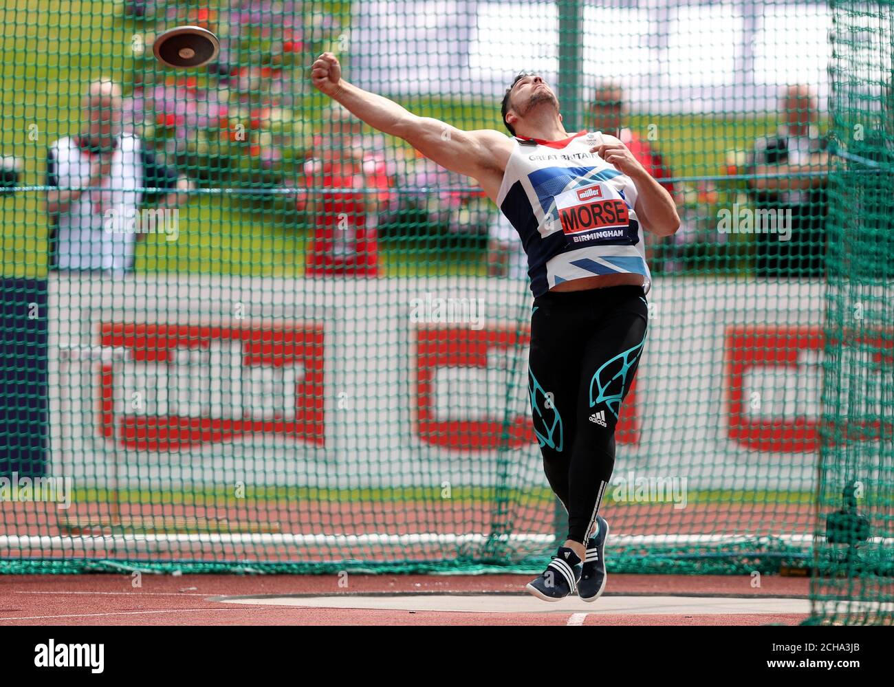 Brett Morse Discus Throw Day One British Championships Alexander Stadium Hi Res Stock
