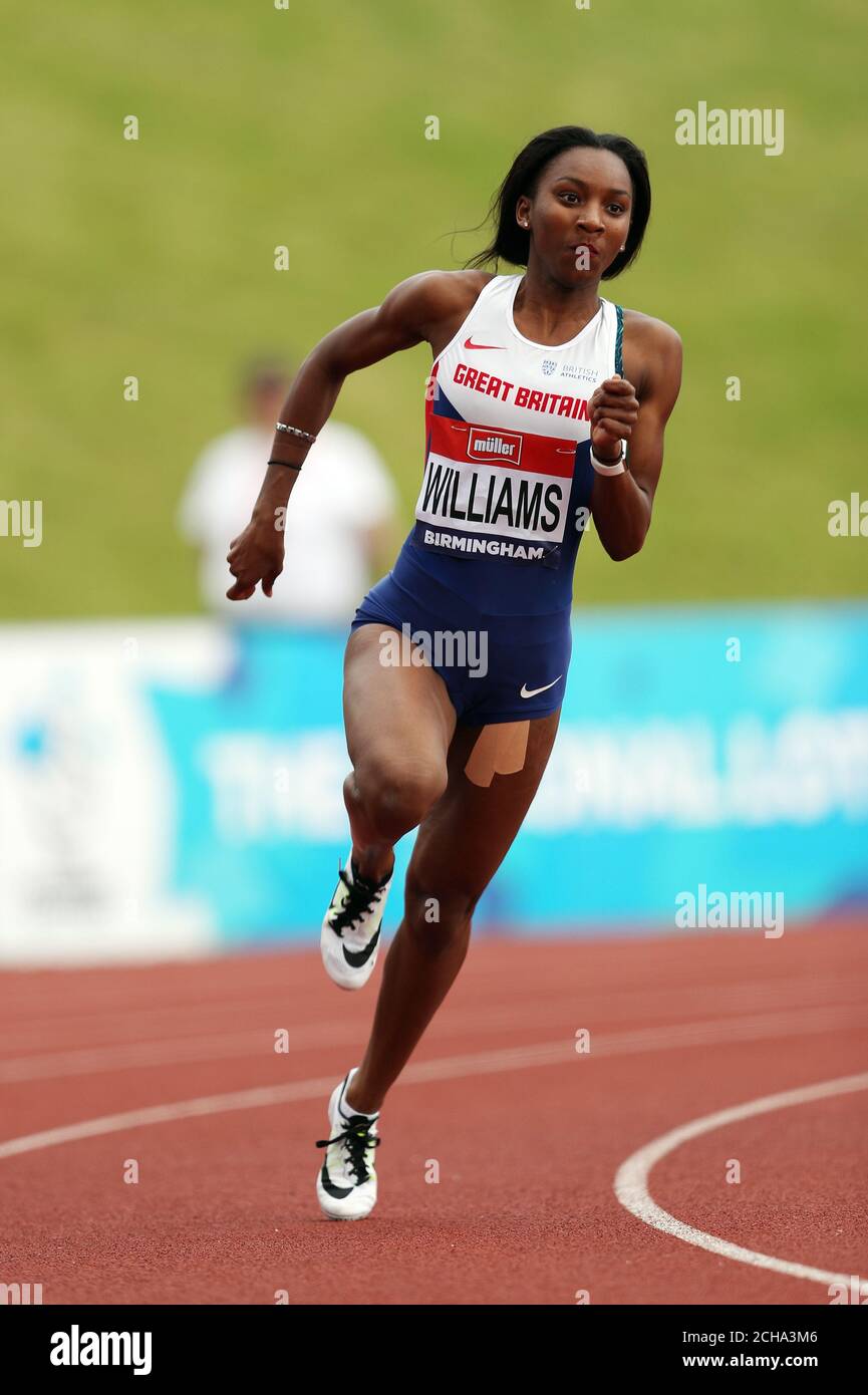 Bianca Williams in the 200m during day two of the British Championships ...
