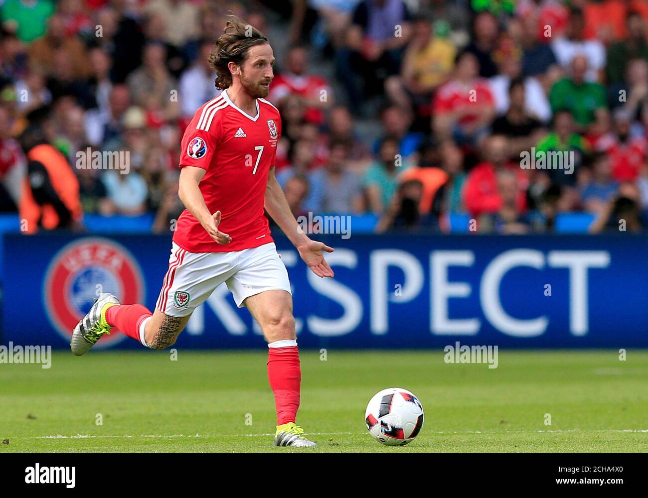 Wales' Joe Allen Stock Photo - Alamy