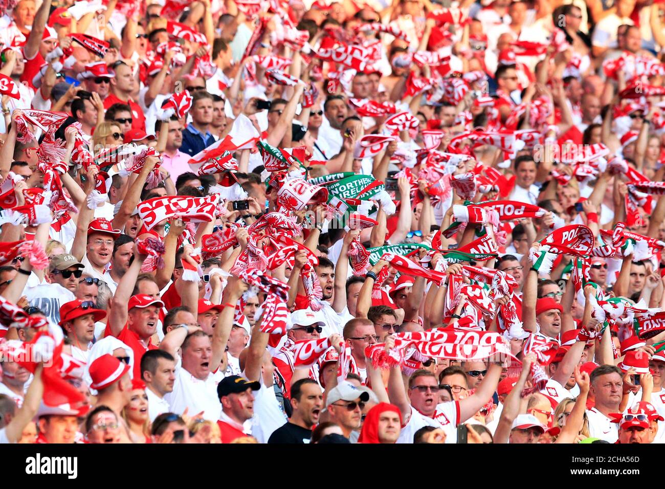 Nice fans show their support hi-res stock photography and images - Alamy