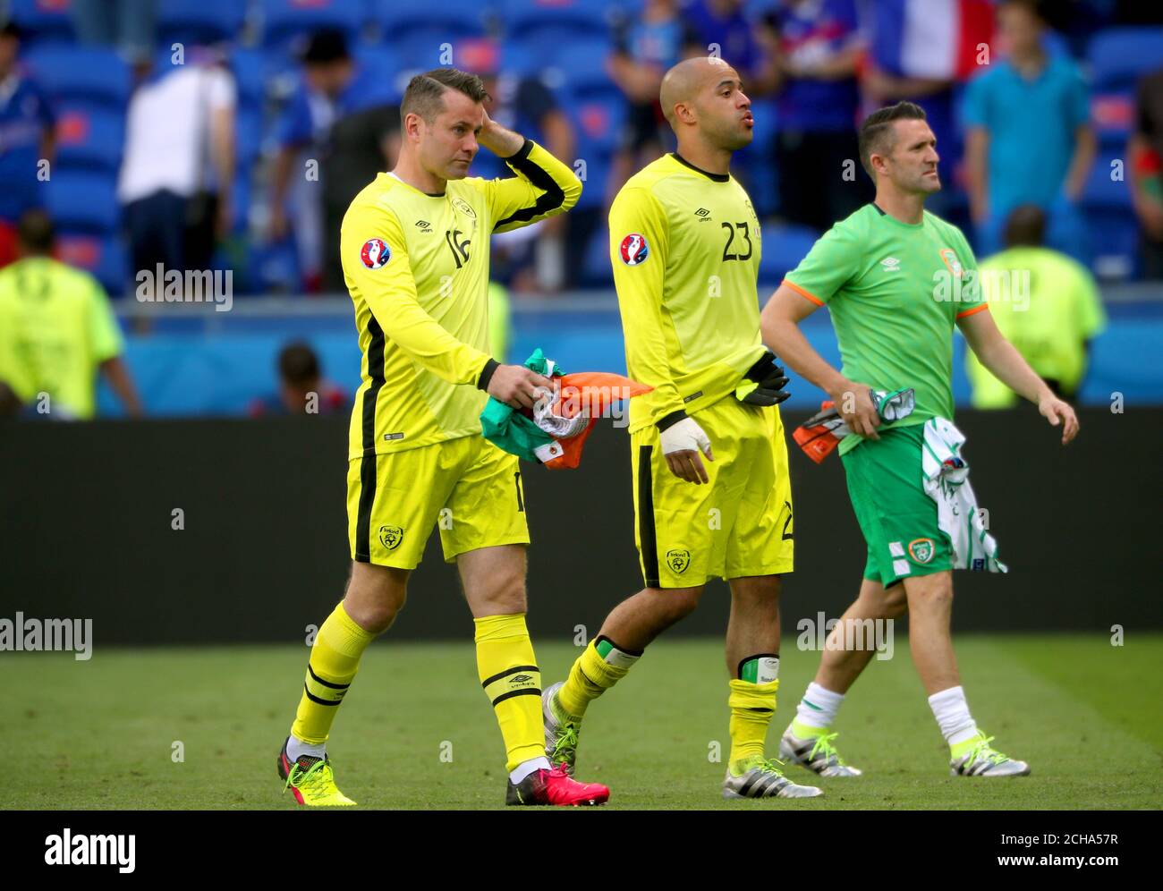 (left to right) Republic of Ireland's Shay Given, Darren Randolph and ...
