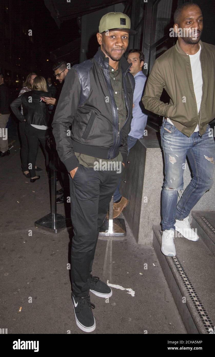 UK Rapper Nathaniel Thompson (left) known as Giggs, outside of 100 ...