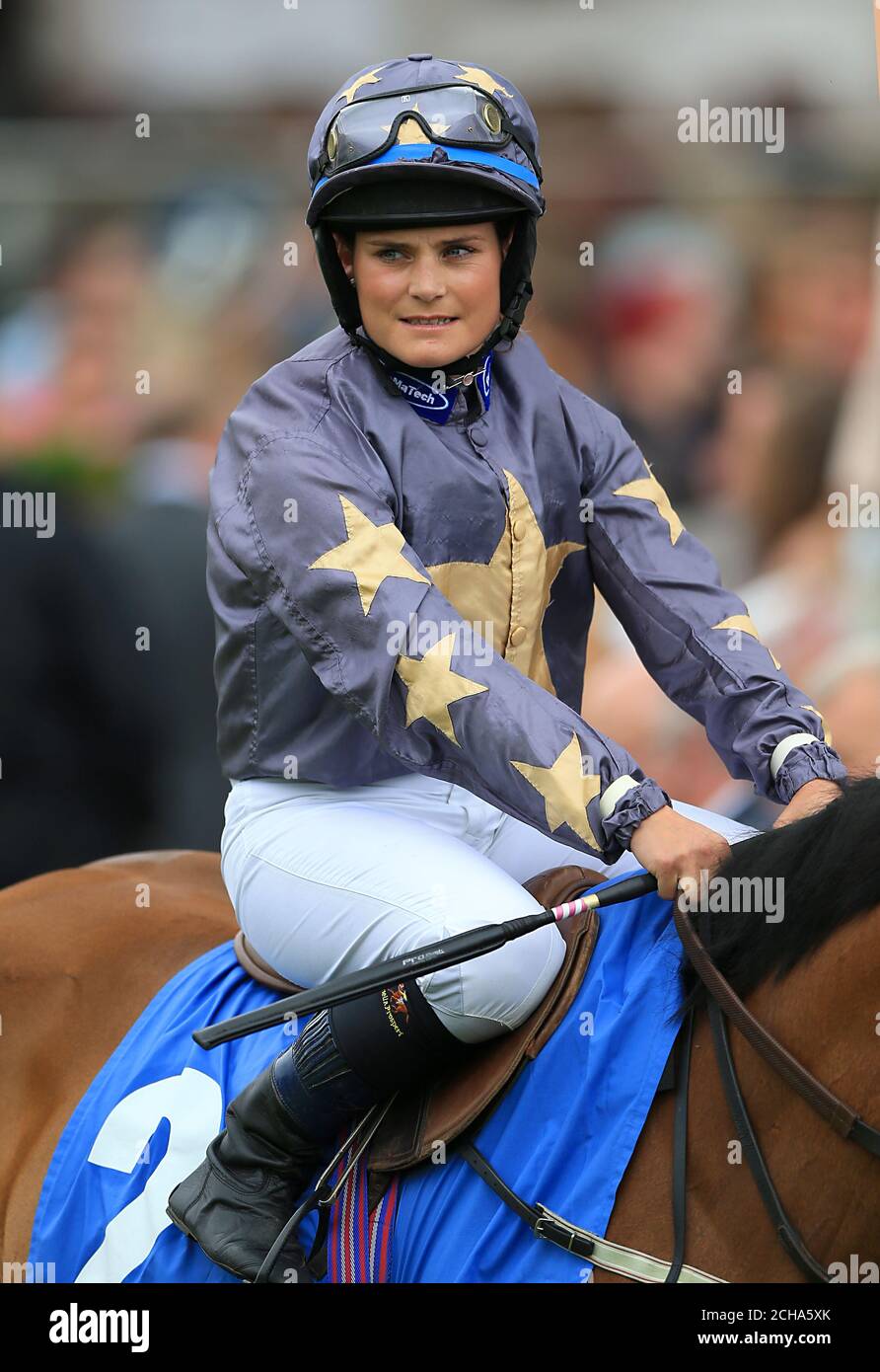 Jockey Miss Emily Bullock Stock Photo - Alamy