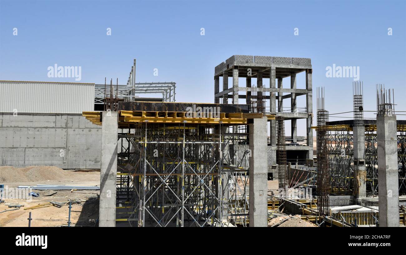 civil construction site Building in Oman. Ibri, Oman : 14-09-2020 Stock ...