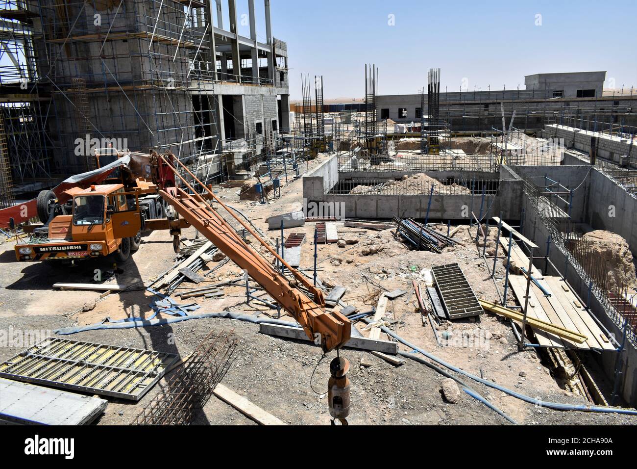 civil construction site Building in Oman. Ibri, Oman : 14-09-2020 Stock ...