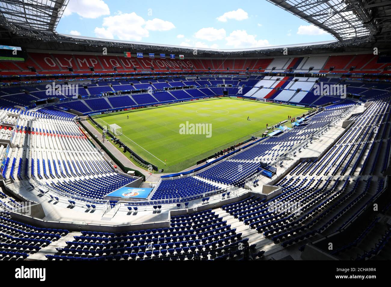 A general view of the the Stade de Lyon prior to the UEFA Euro 2016 ...
