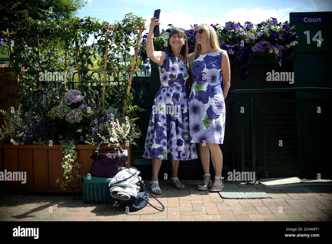 Caroline and Alison Finch, who designed and made their outfits on day ...