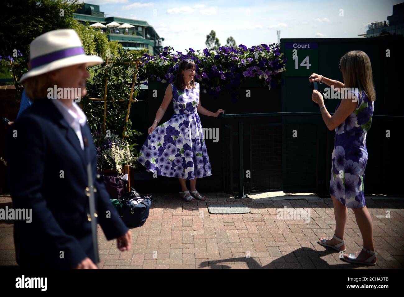 Caroline and Alison Finch, who designed and made their outfits on day ...