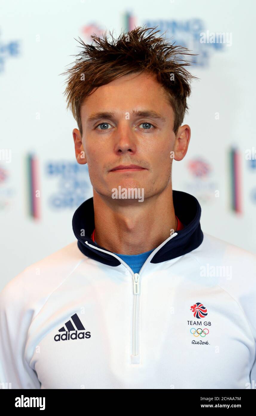 Team GB sailor Chris Grube during the Team GB Kitting Out session at ...