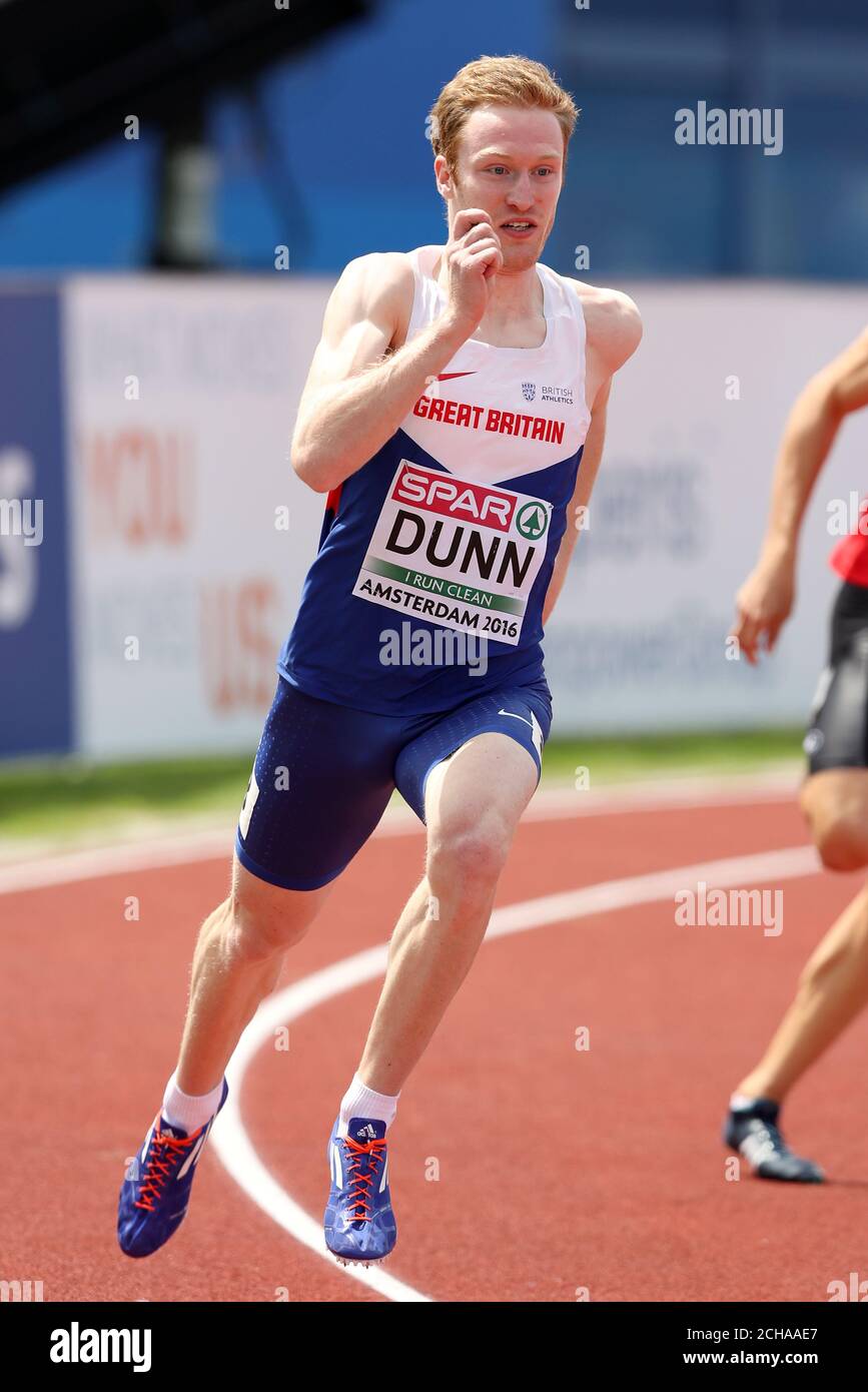 Great Britain's Jarryd Dunn in action in the 400m during day one of the 2016 European Athletic ...