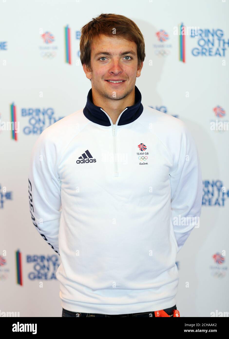 Team GB sailor Ben Saxton during the Team GB Kitting Out session at the ...