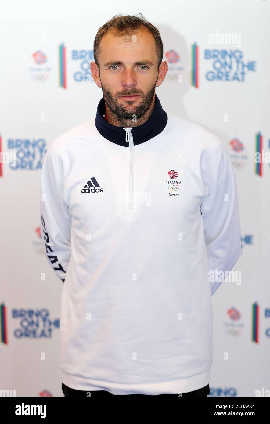 Team GB sailor Nick Dempsey during the Team GB Kitting Out session at ...