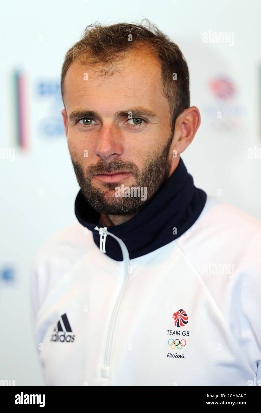 Team GB sailor Nick Dempsey during the Team GB Kitting Out session at ...