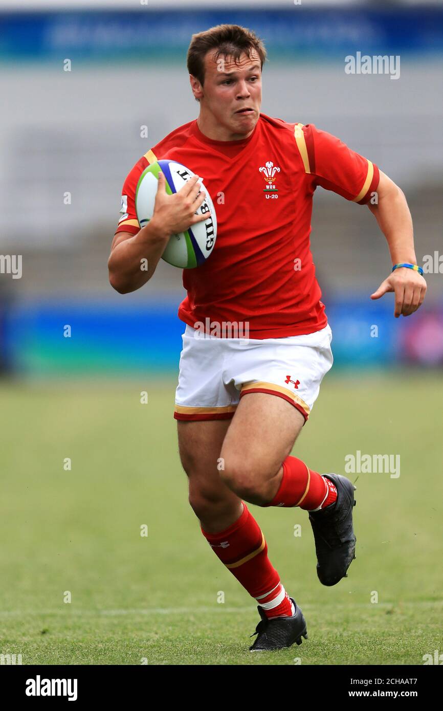 Wales' Jarrod Evans during the Under 20's Rugby Union World Cup match ...