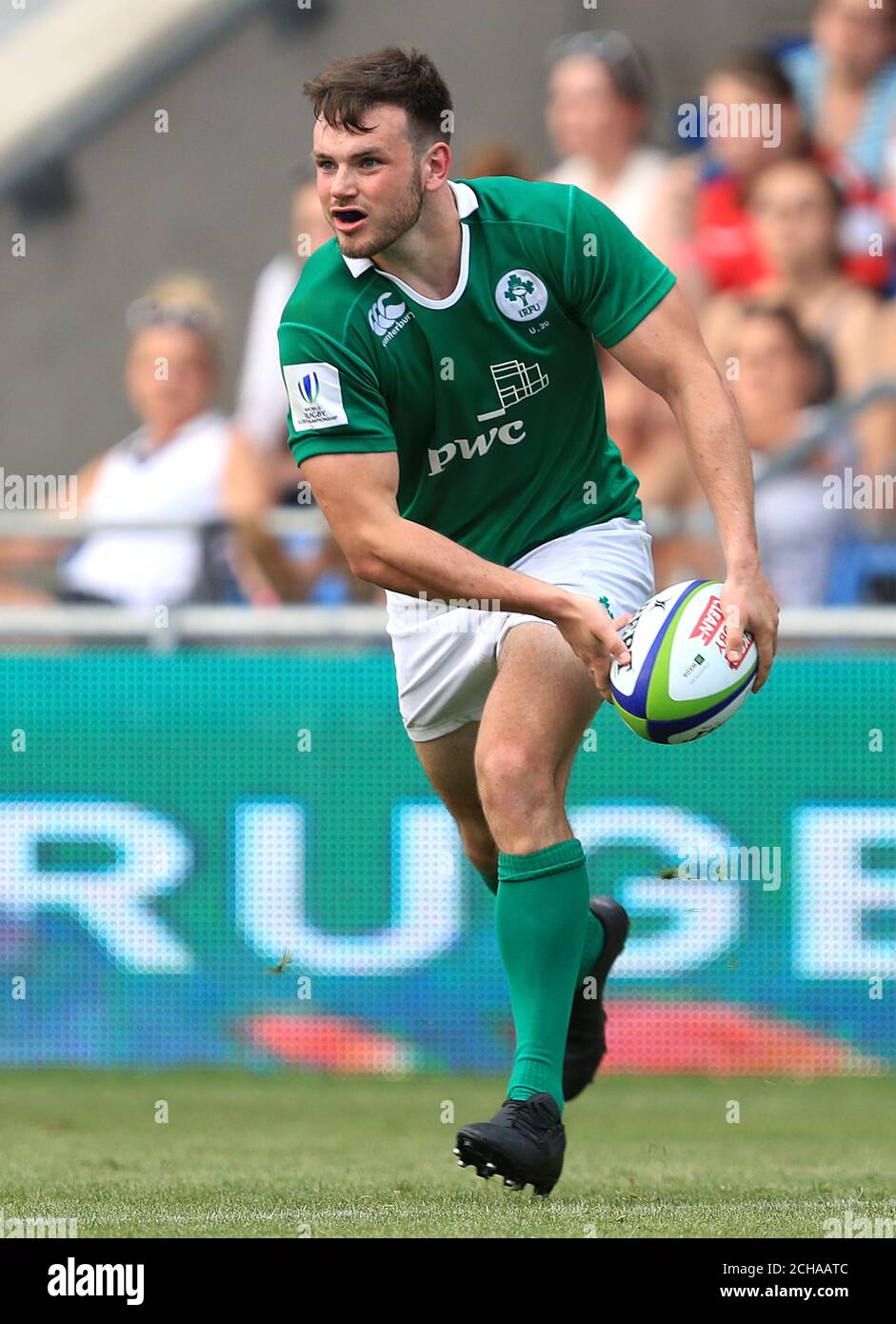 Ireland's Matthew Byrne during the Under 20's Rugby Union World Cup ...