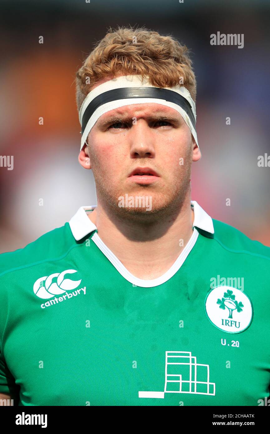 Ireland's Cillian Gallagher during the Under 20's Rugby Union World Cup ...
