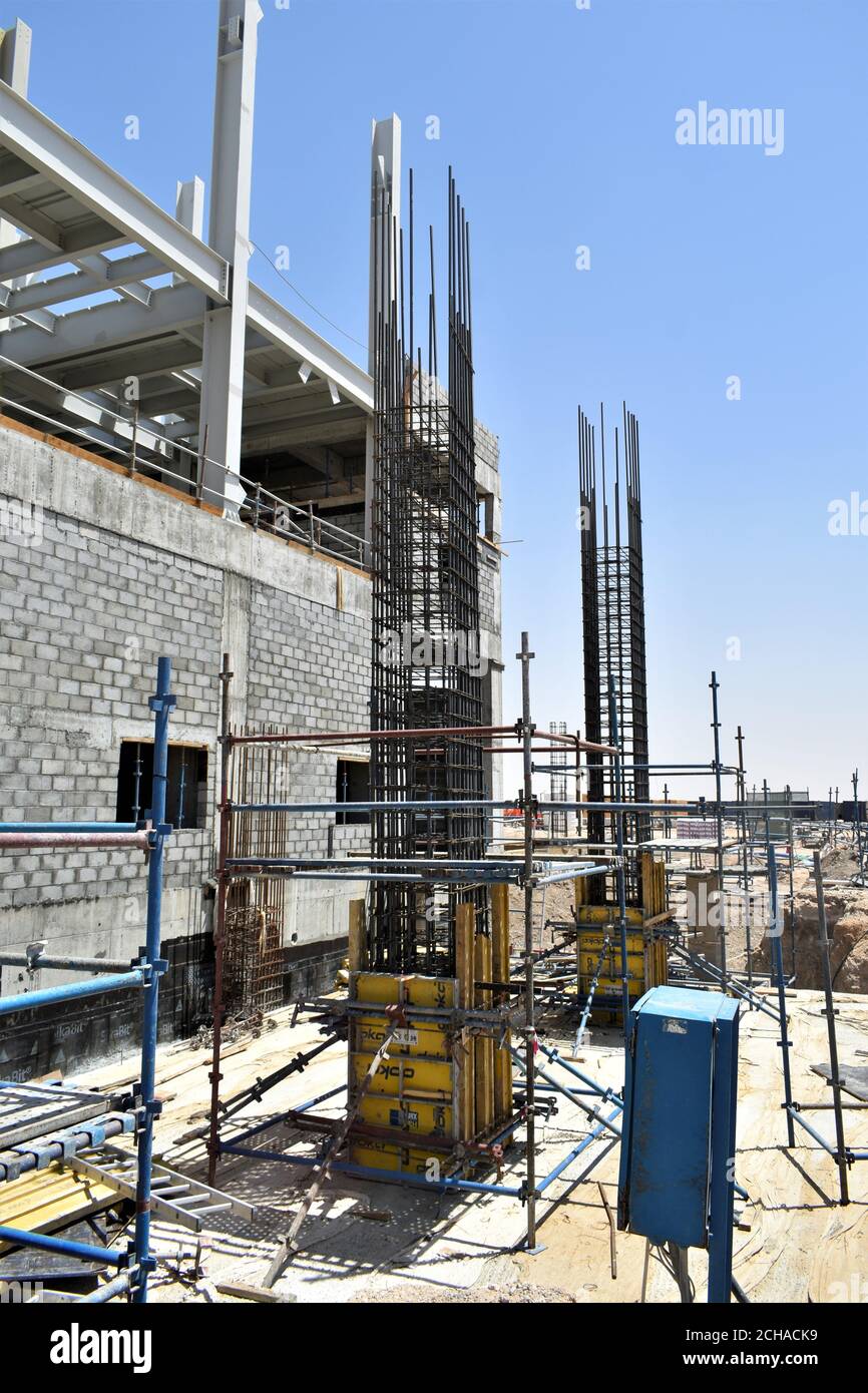 civil construction site Building in Oman. Ibri, Oman : 14-09-2020 Stock ...