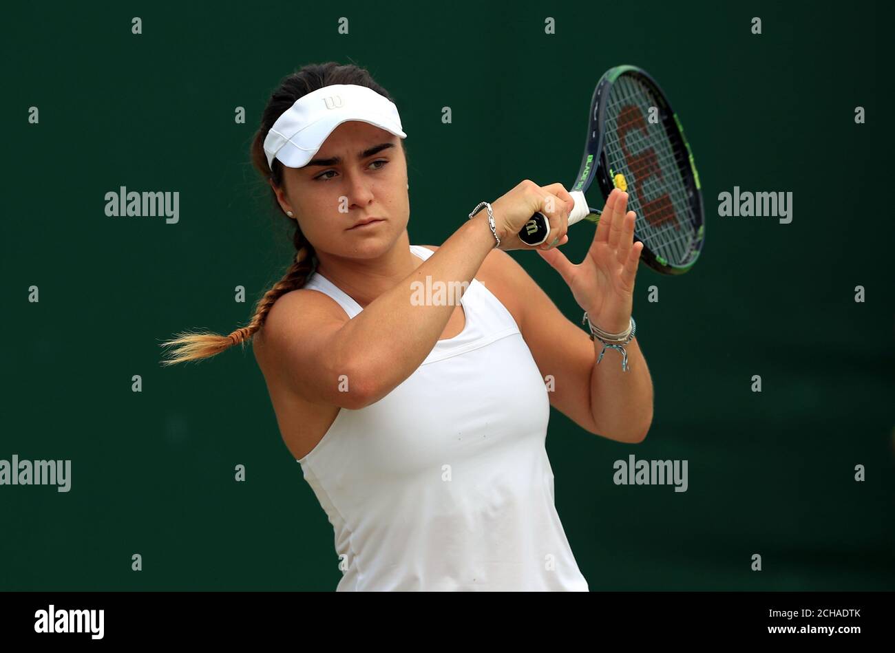 Gabriella Taylor in action in the girls singles on day ten of the ...