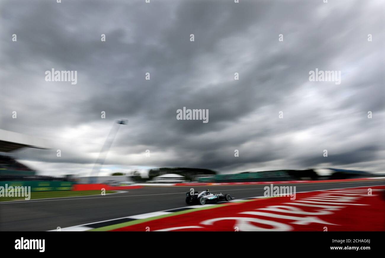 Mercedes' Nico Rosberg during Practice Day for the 2016 British Grand ...