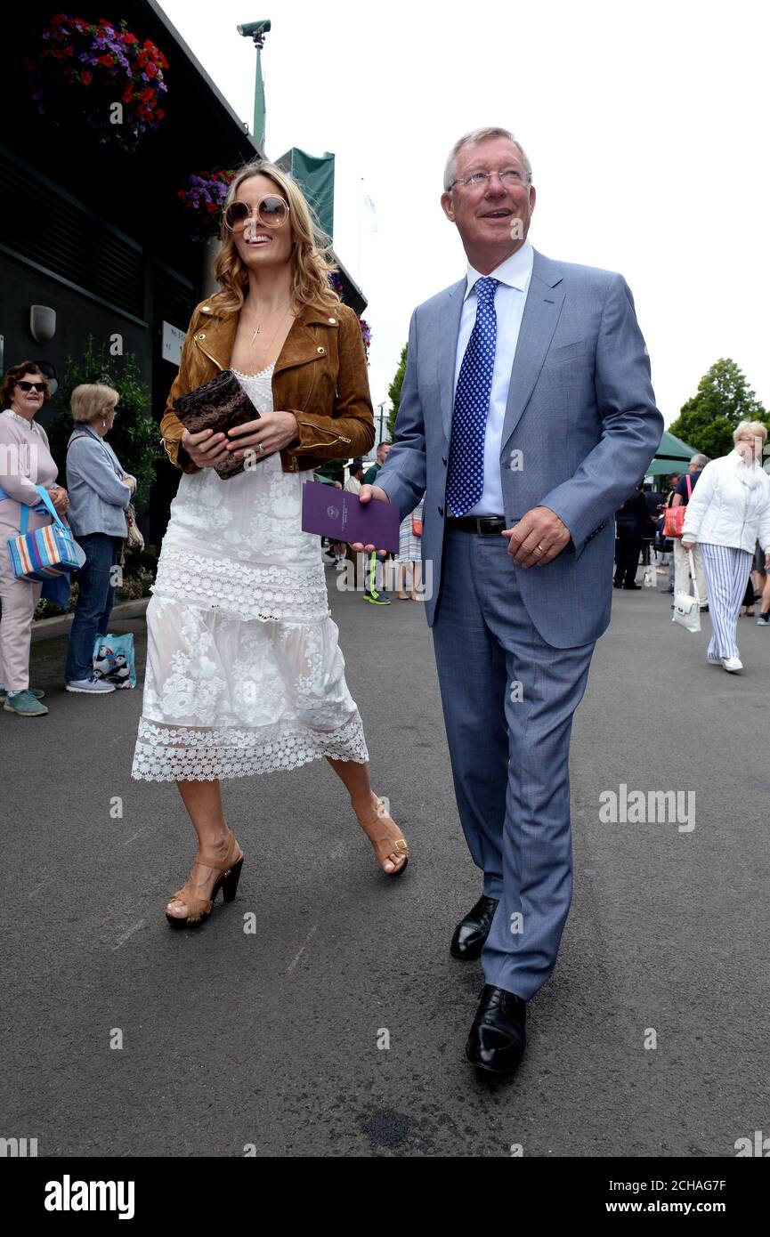 Sir Alex Ferguson arrives on day eleven of the Wimbledon Championships ...
