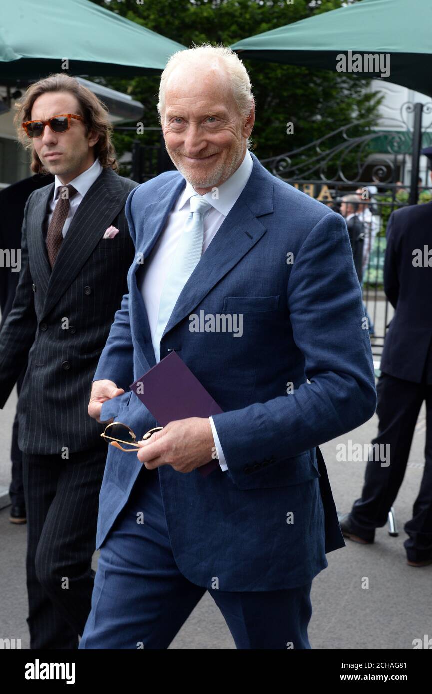 Charles Dance on day eleven of the Wimbledon Championships at the All ...