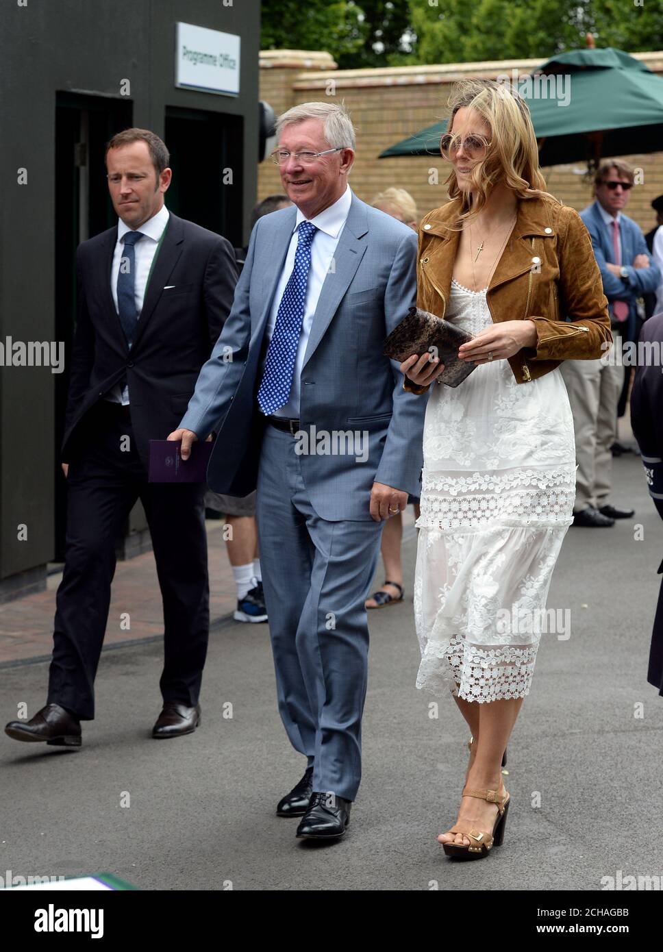 Sir Alex Ferguson arrives for day eleven of the Wimbledon Championships ...