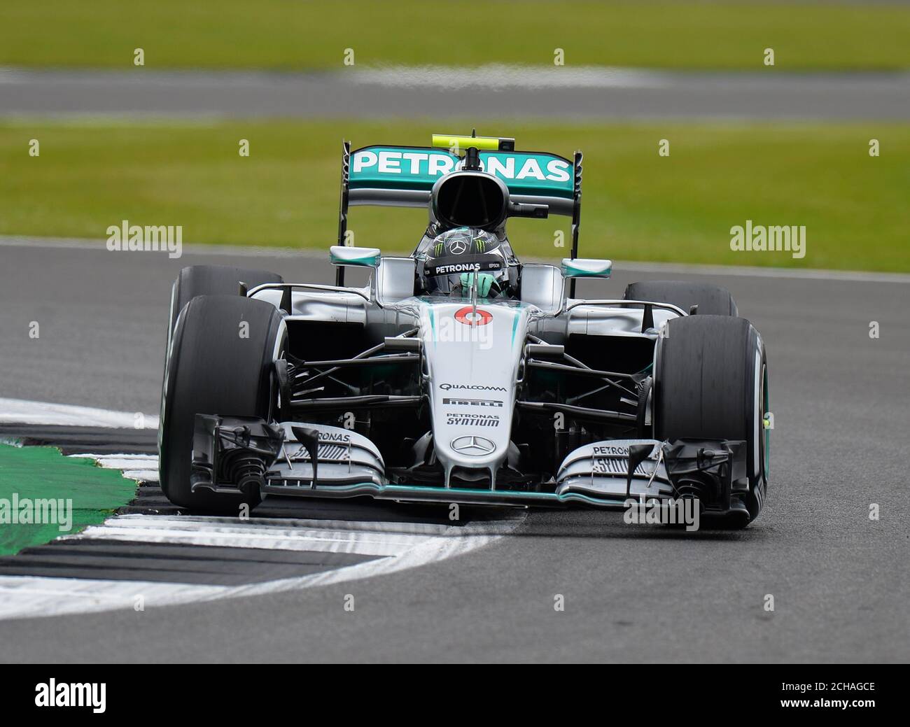 Mercedes' Nico Rosberg during Practice Day for the 2016 British Grand ...