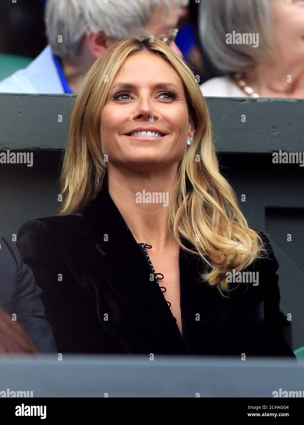 Heidi Klum on day eleven of the Wimbledon Championships at the All ...