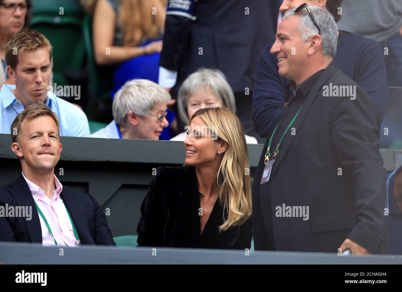 Heidi Klum on day eleven of the Wimbledon Championships at the All ...